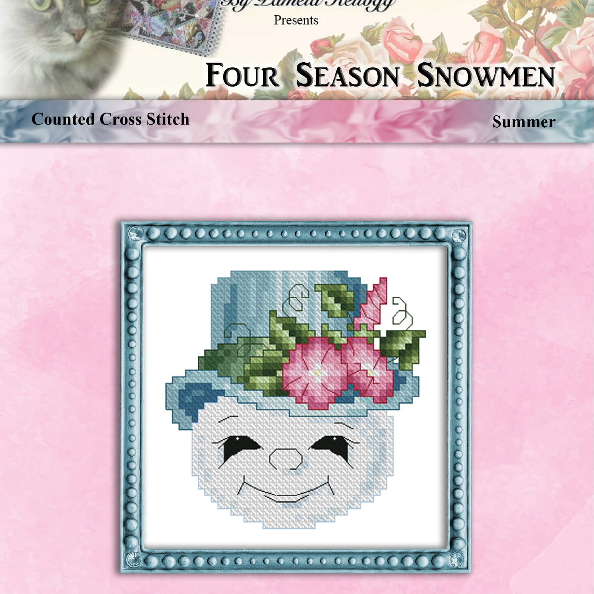 Four Season Snowmen Summer Cross Stitch Pattern – Craft Hatchery