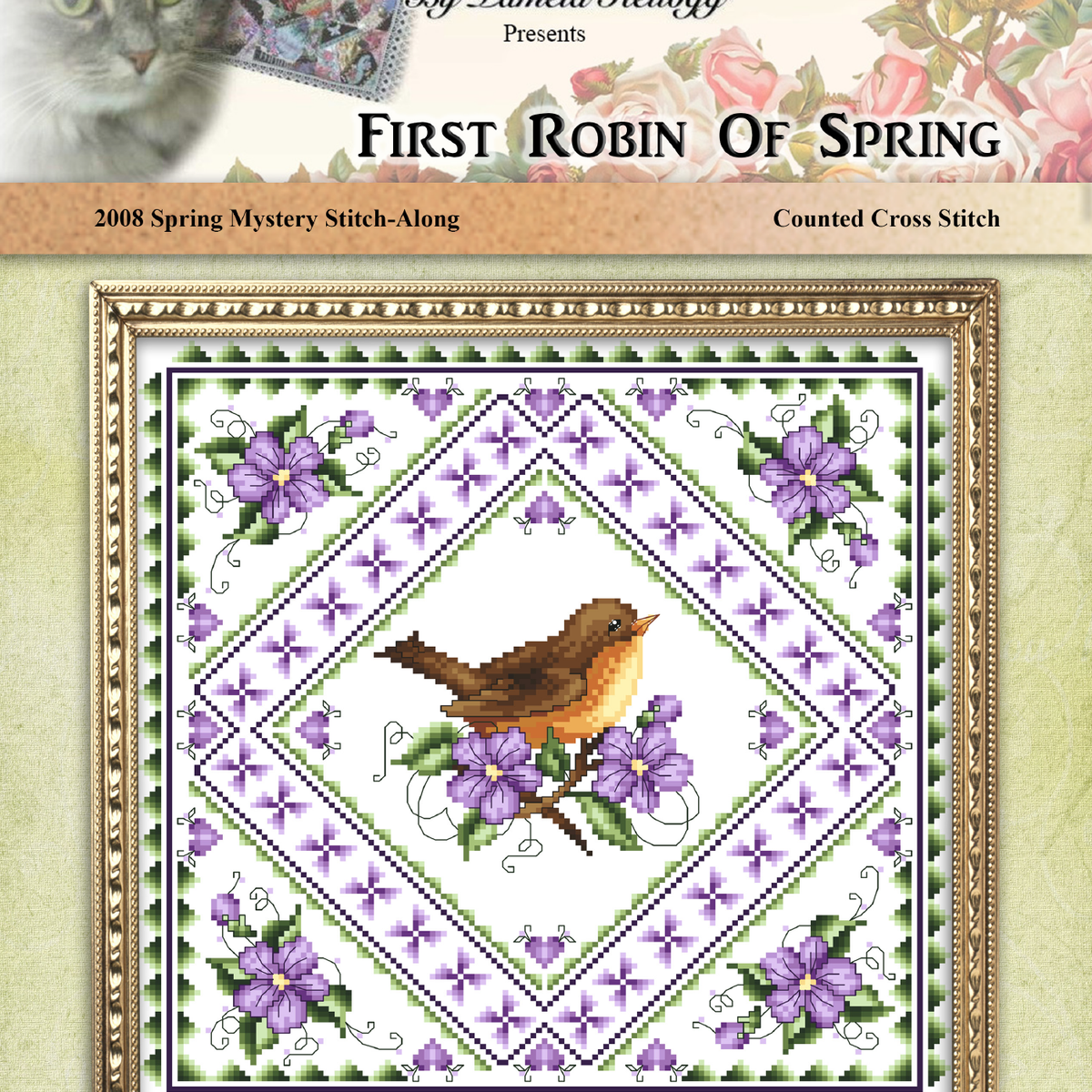 First Robin Of Spring Cross Stitch Pattern – Craft Hatchery First Robin Of Spring Cross Stitch Pattern – Craft Hatchery