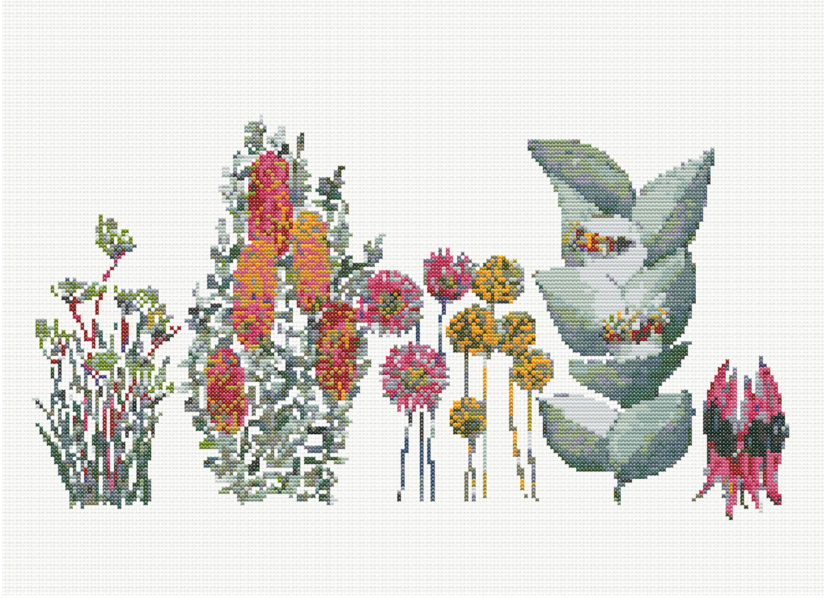Botanic Bliss - Australian Garden Cross Stitch Pattern – Craft Hatchery