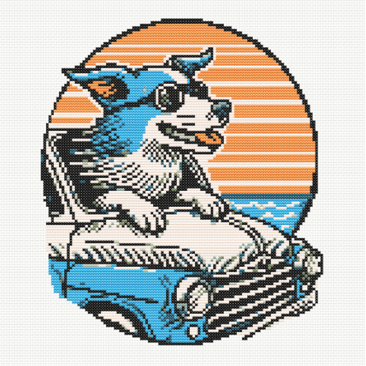 Timeless Tail-Wagging Cross Stitch Pattern – Craft Hatchery