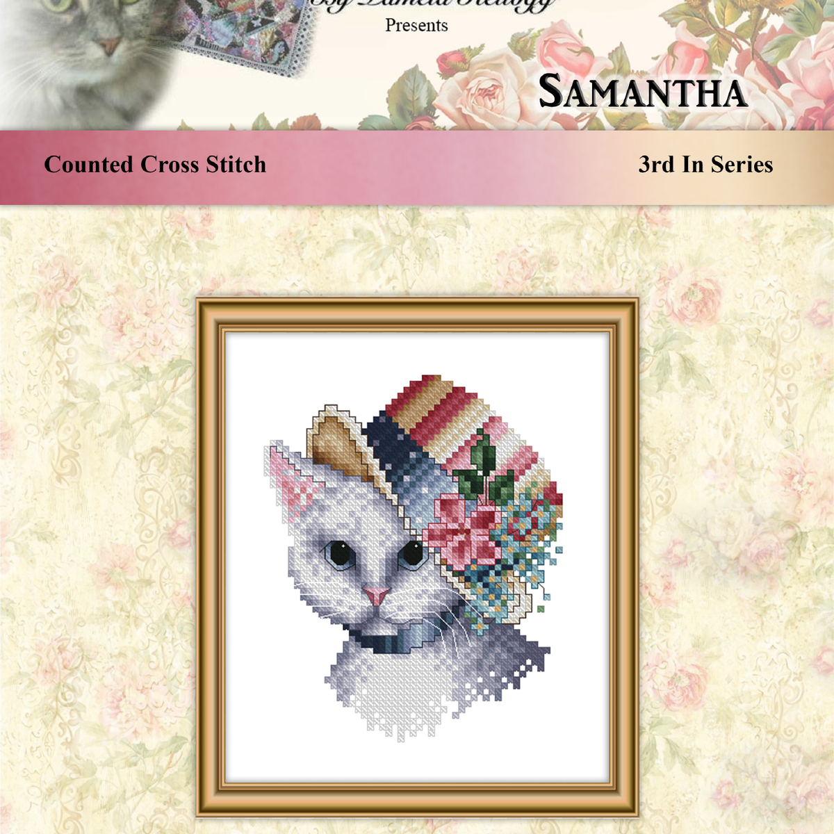 Seasonal Cats In Hats Samantha Cross Stitch Pattern – Craft Hatchery