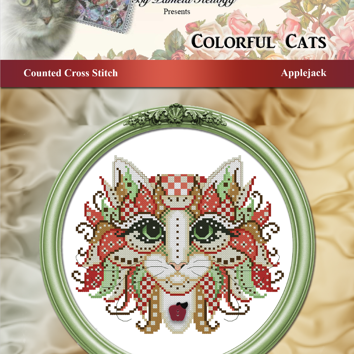 Colorful Cats Applejack Cross Stitch Pattern – Craft Hatchery