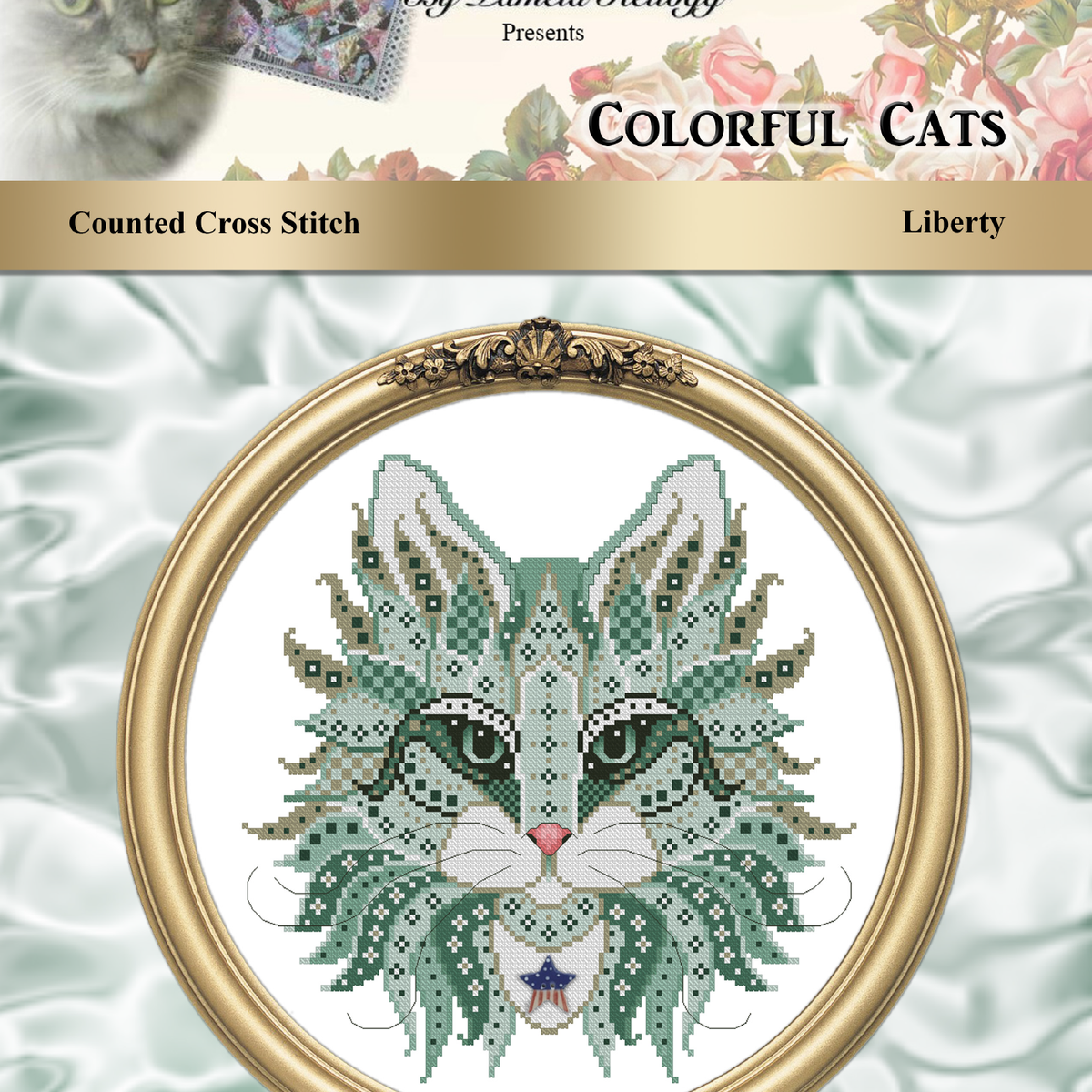 Colorful Cats Liberty Cross Stitch Pattern – Craft Hatchery