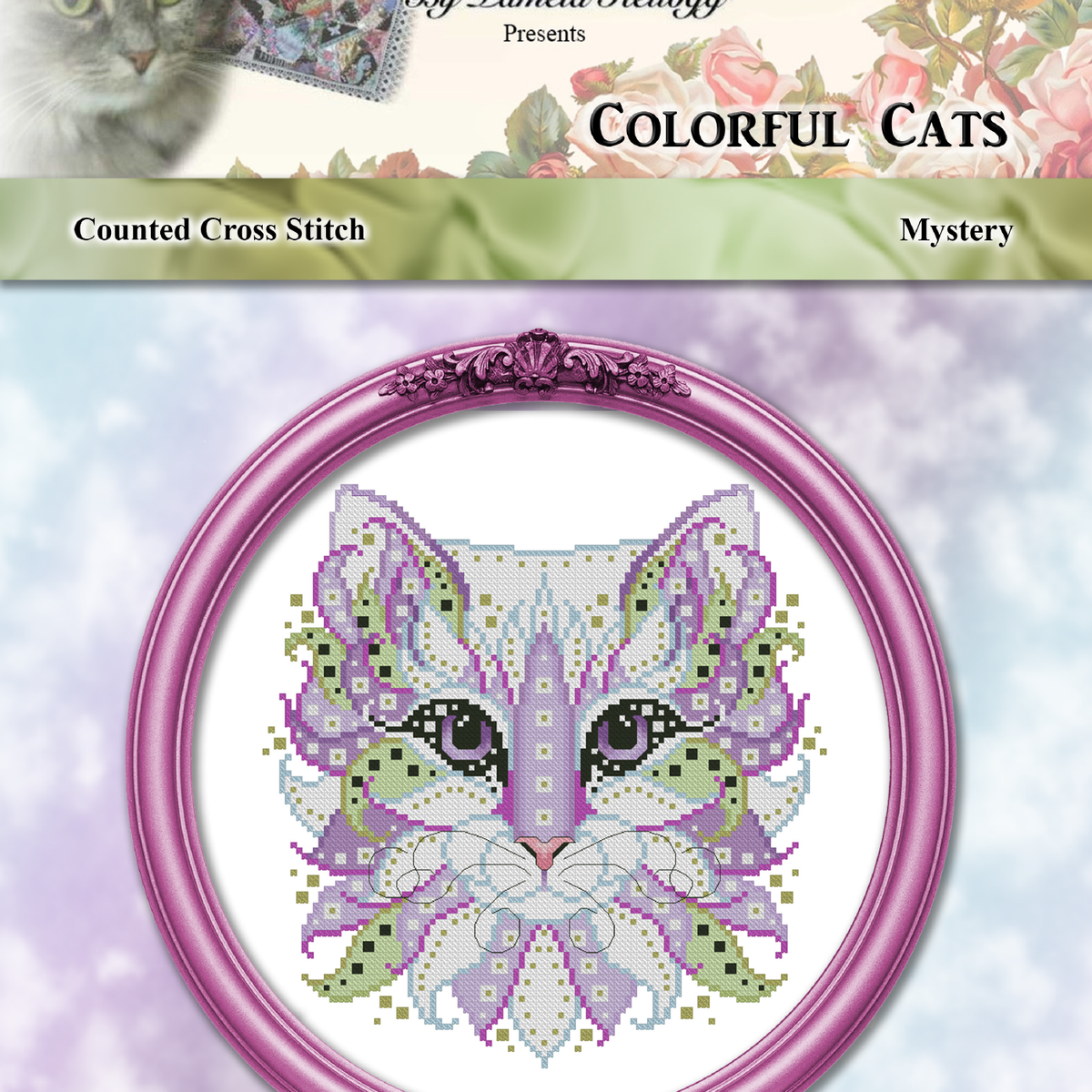 Colorful Cats Mystery Cross Stitch Pattern – Craft Hatchery