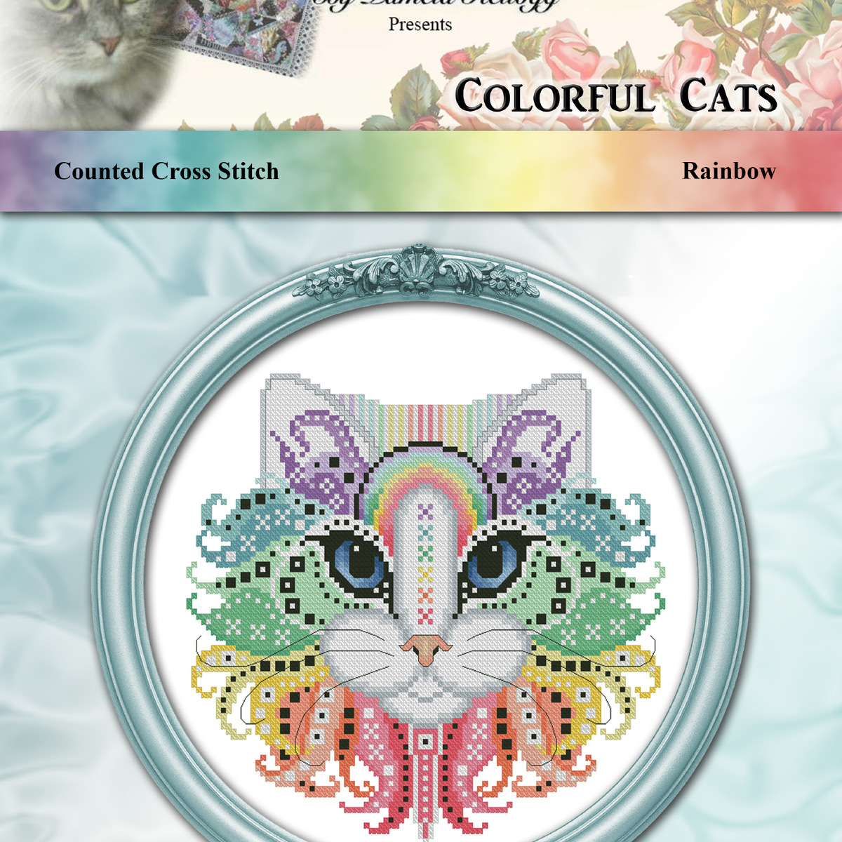 Colorful Cats Rainbow Cross Stitch Pattern – Craft Hatchery