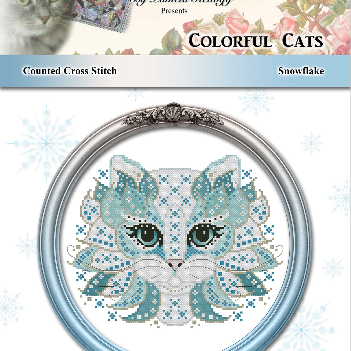 Colorful Cats Snowflake Cross Stitch Pattern – Craft Hatchery