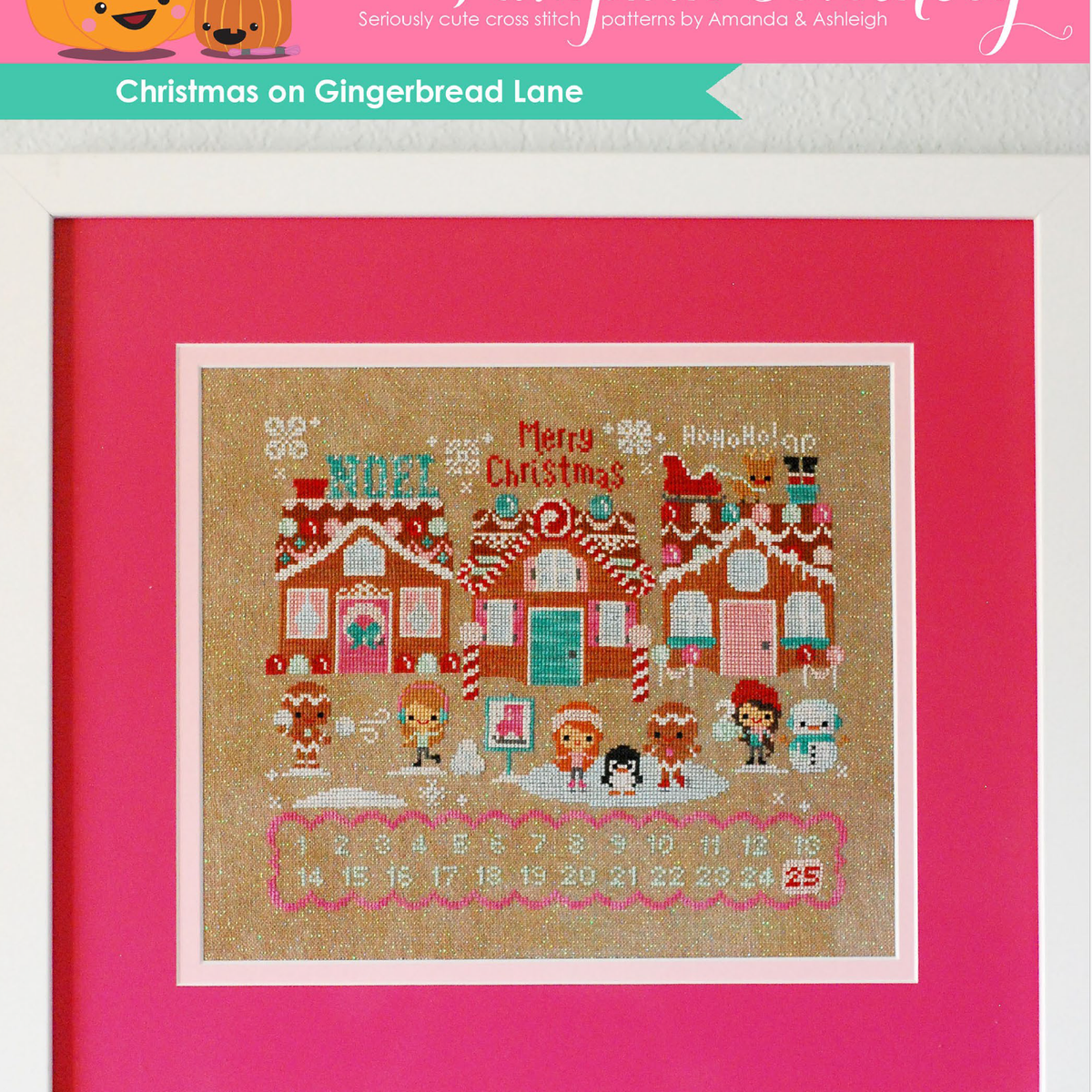 Christmas on Gingerbread Lane Cross Stitch Pattern – Craft Hatchery