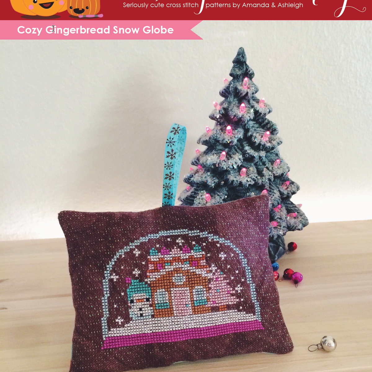 Cozy Gingerbread Snow Globe Cross Stitch Pattern – Craft Hatchery
