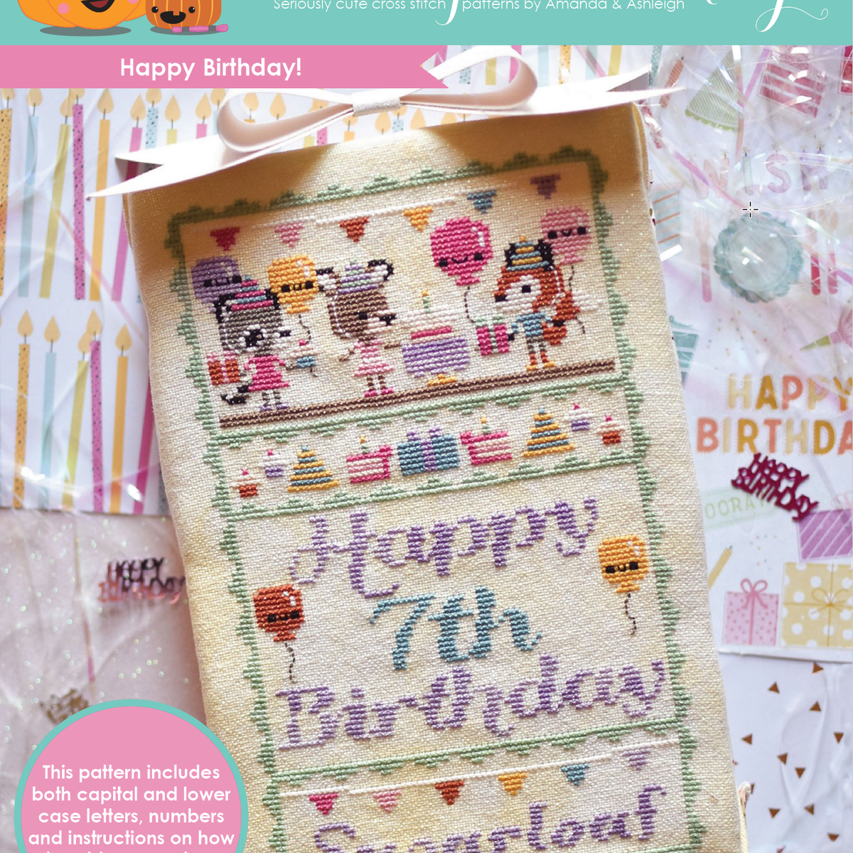 Happy Birthday Cross Stitch Pattern – Craft Hatchery
