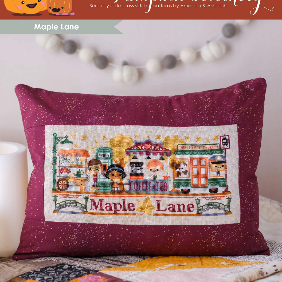 Maple Lane Cross Stitch Pattern – Craft Hatchery