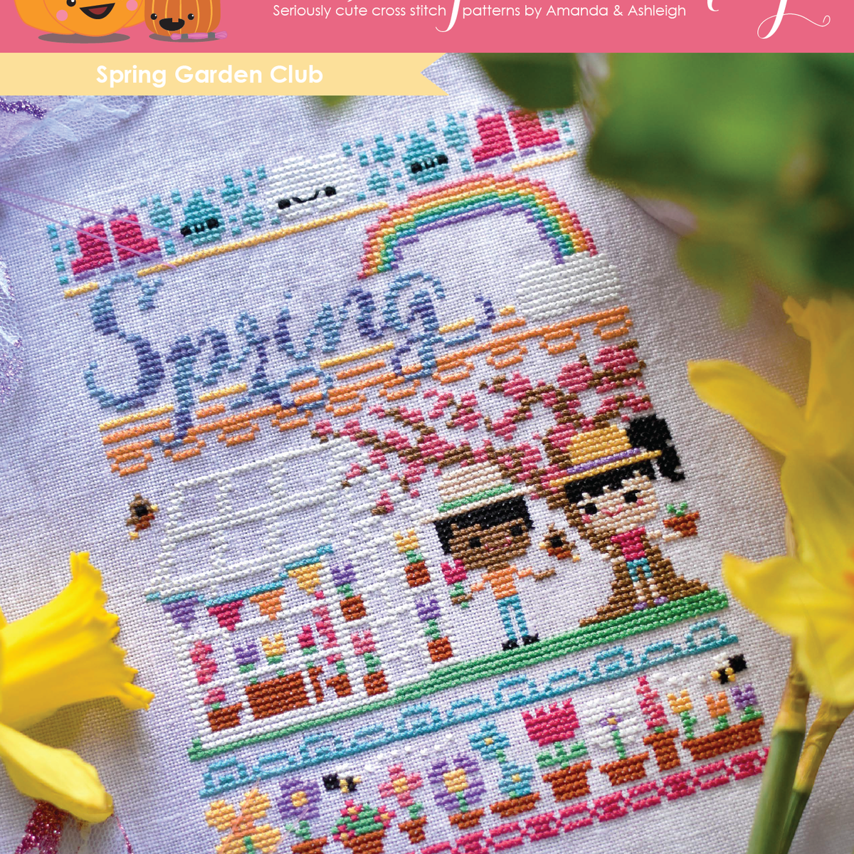 Spring Garden Club Cross Stitch Pattern – Craft Hatchery