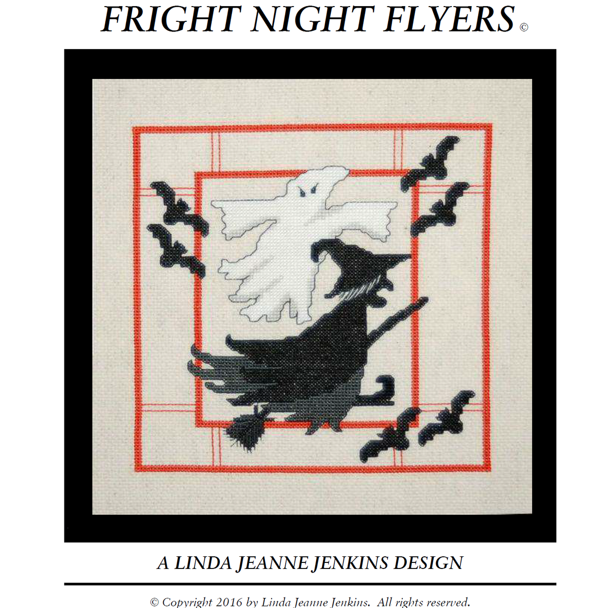 Fright Night Flyers Holiday Squares Cross Stitch Pattern – Craft Hatchery