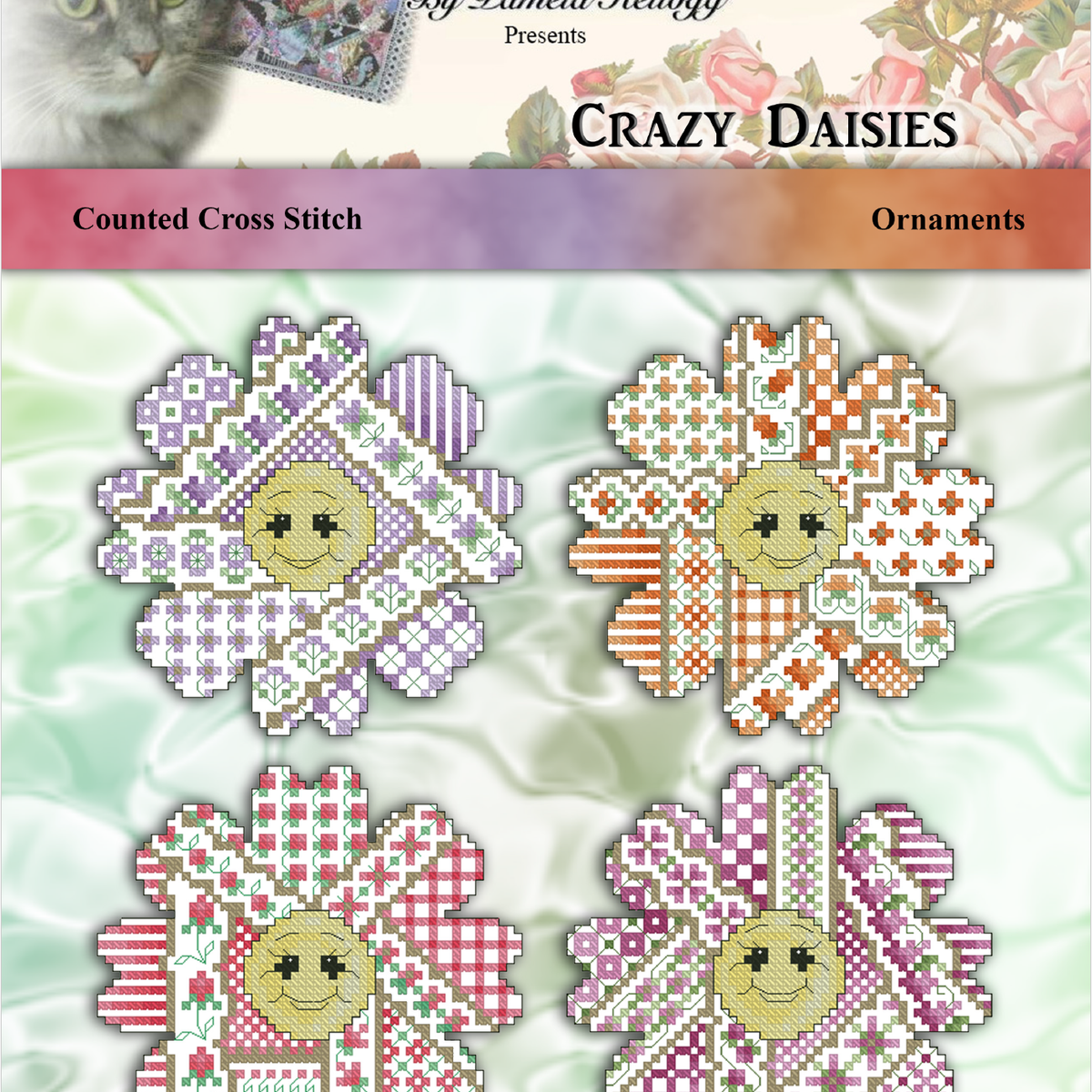 Crazy Daisies Cross Stitch Pattern – Craft Hatchery