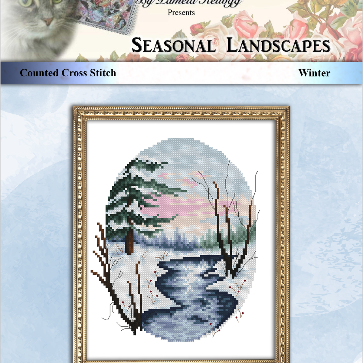 Seasonal Landscapes Winter Cross Stitch Pattern – Craft Hatchery
