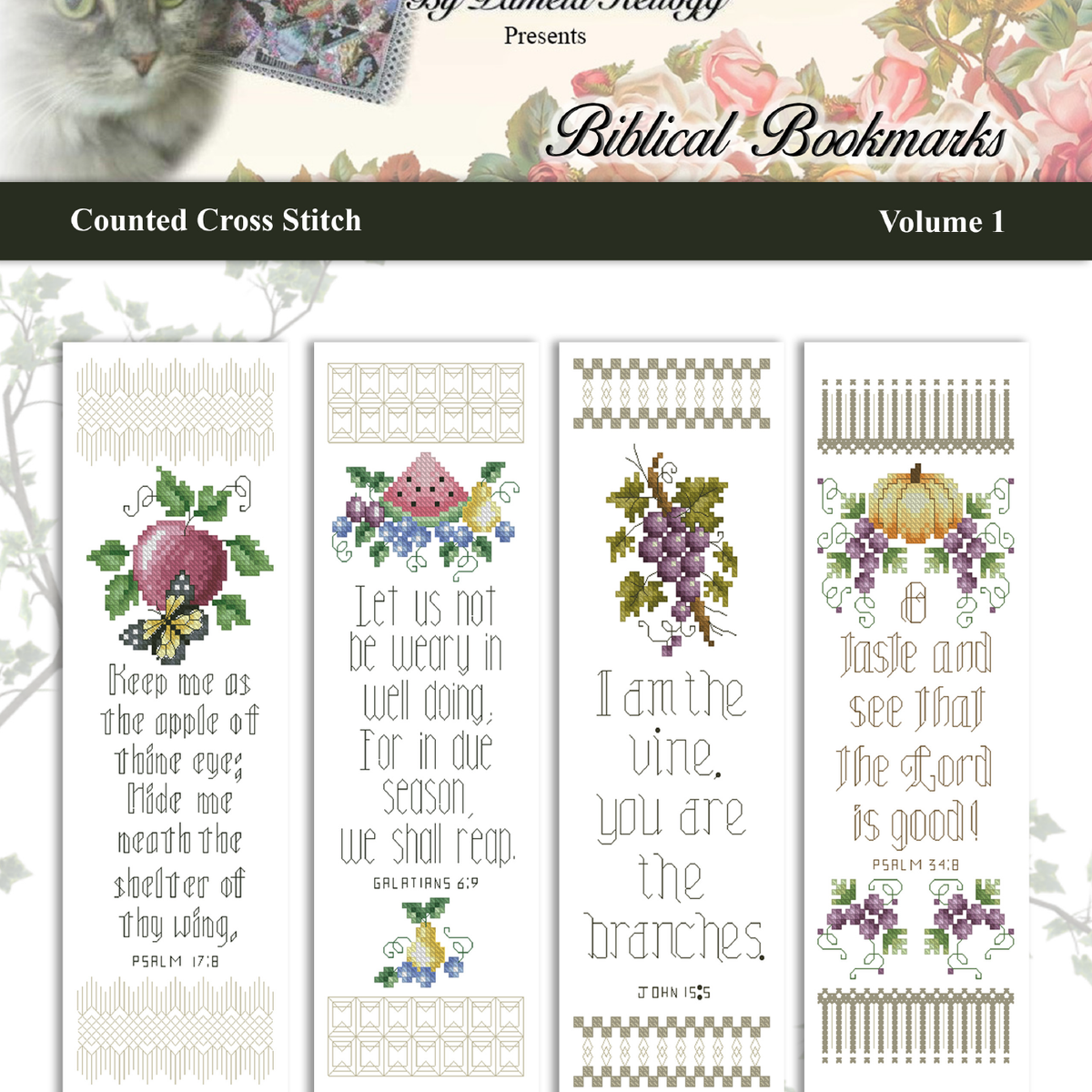 Biblical Bookmarks Volume 1 Cross Stitch Pattern – Craft Hatchery