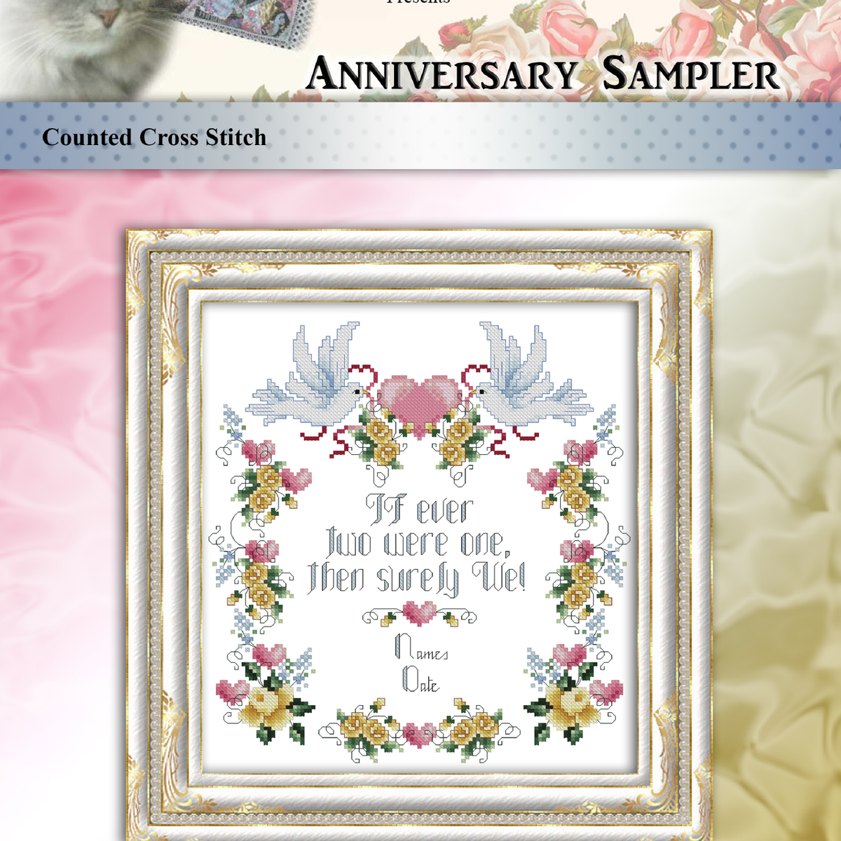 Anniversary Sampler Cross Stitch Pattern – Craft Hatchery