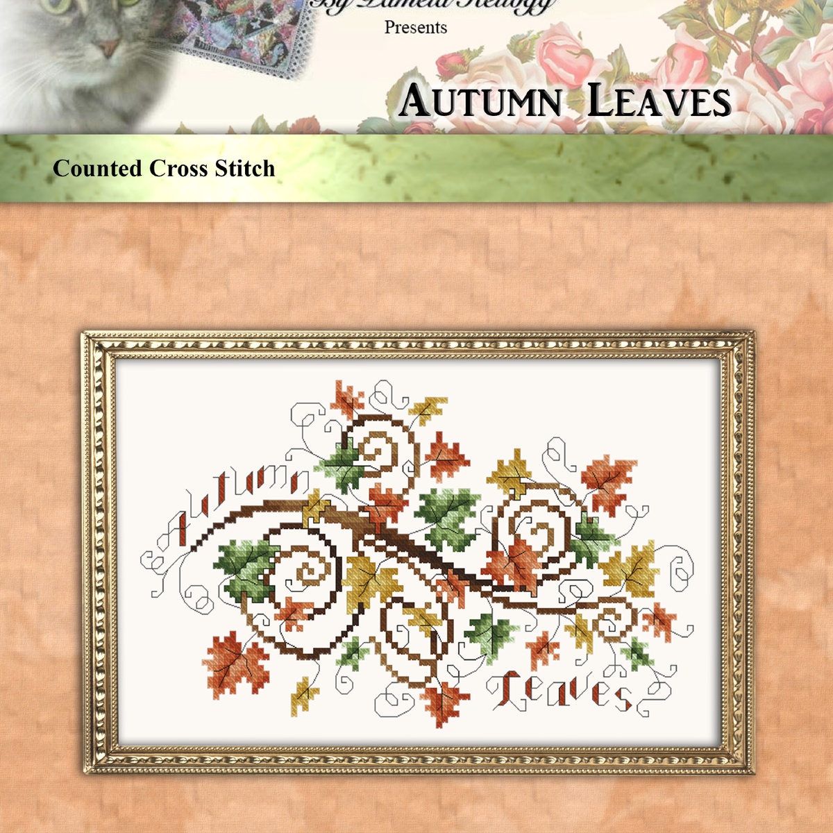 Autumn Leaves Cross Stitch Pattern – Craft Hatchery