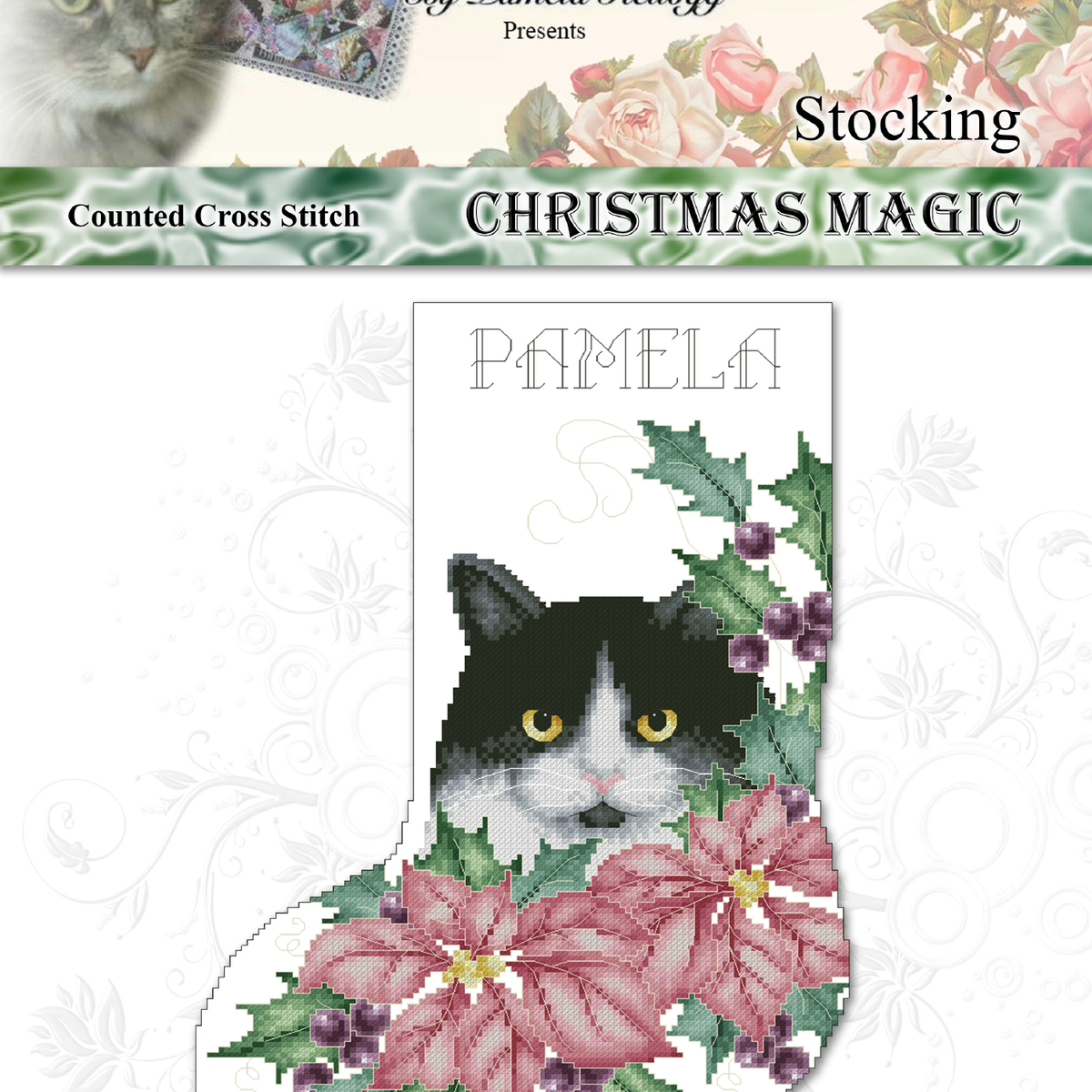Christmas Magic Stocking Cross Stitch Pattern – Craft Hatchery