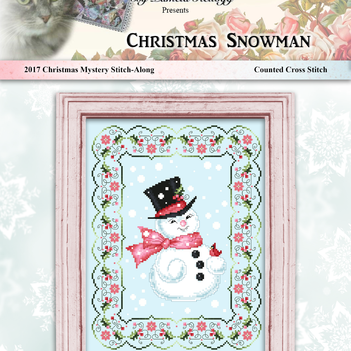 Christmas Snowman Cross Stitch Pattern – Craft Hatchery