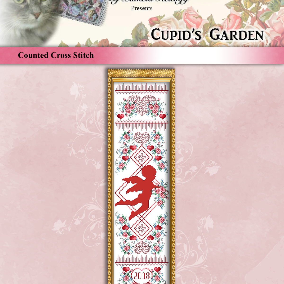 Cupids Garden Cross Stitch Pattern – Craft Hatchery