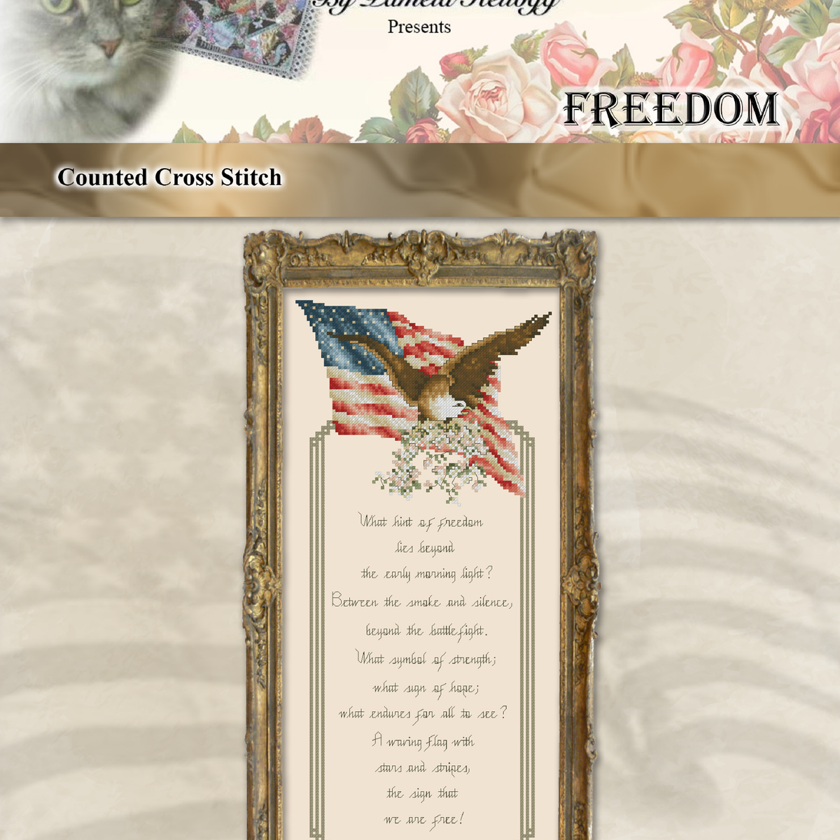 Freedom Cross Stitch Pattern – Craft Hatchery