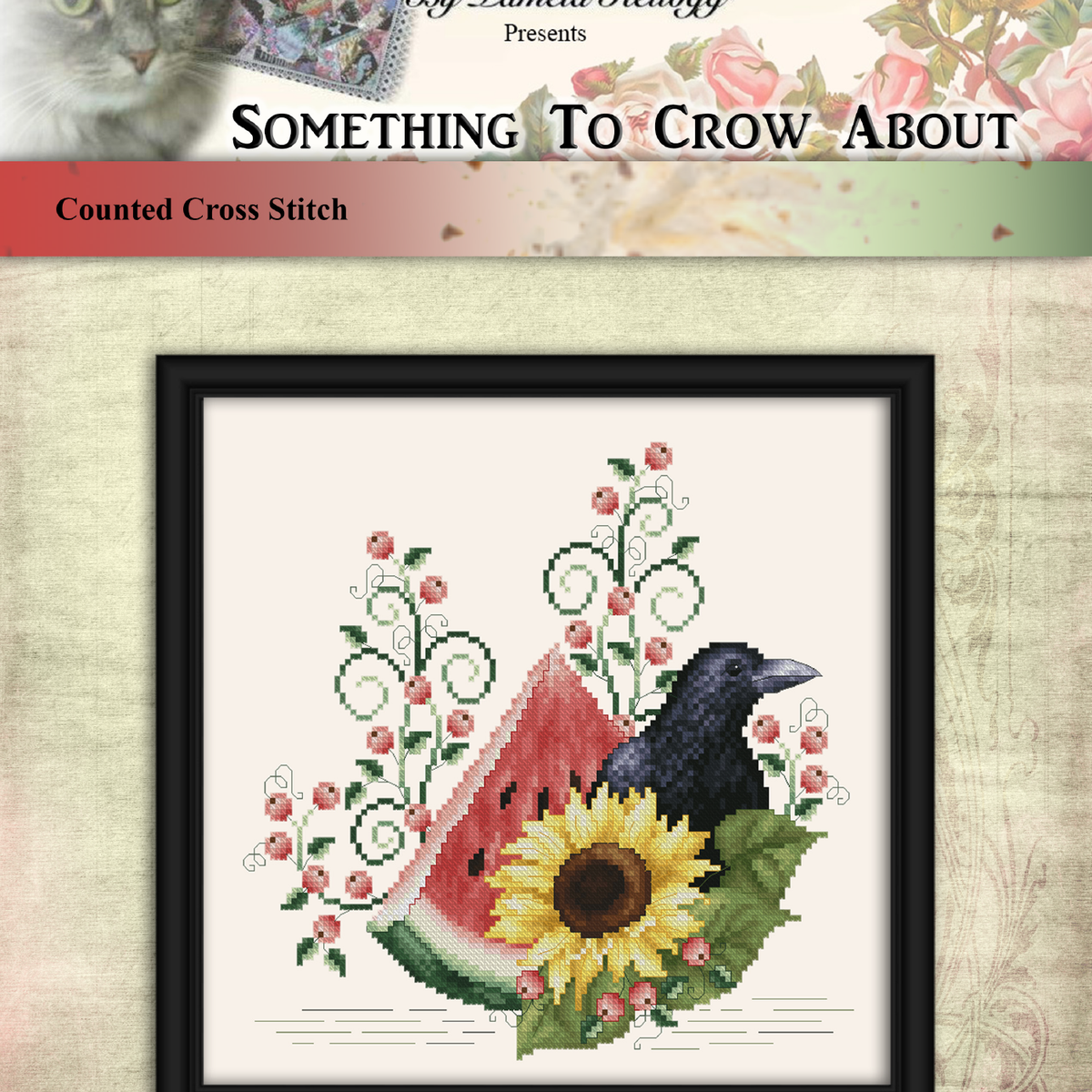 Something To Crow About Cross Stitch Pattern – Craft Hatchery