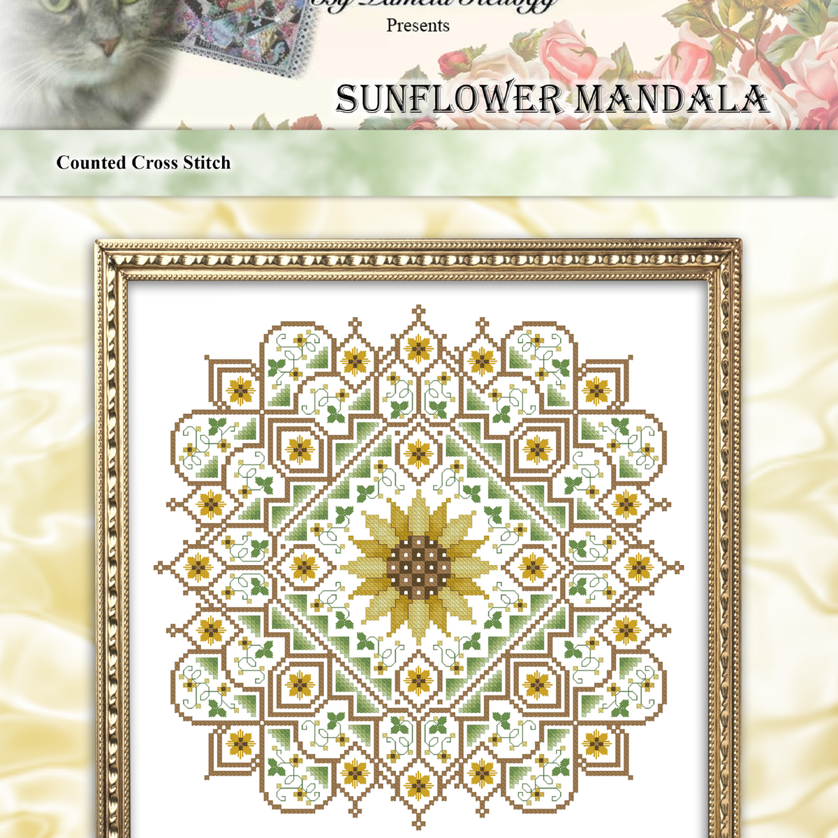 Sunflower Mandala Cross Stitch Pattern – Craft Hatchery
