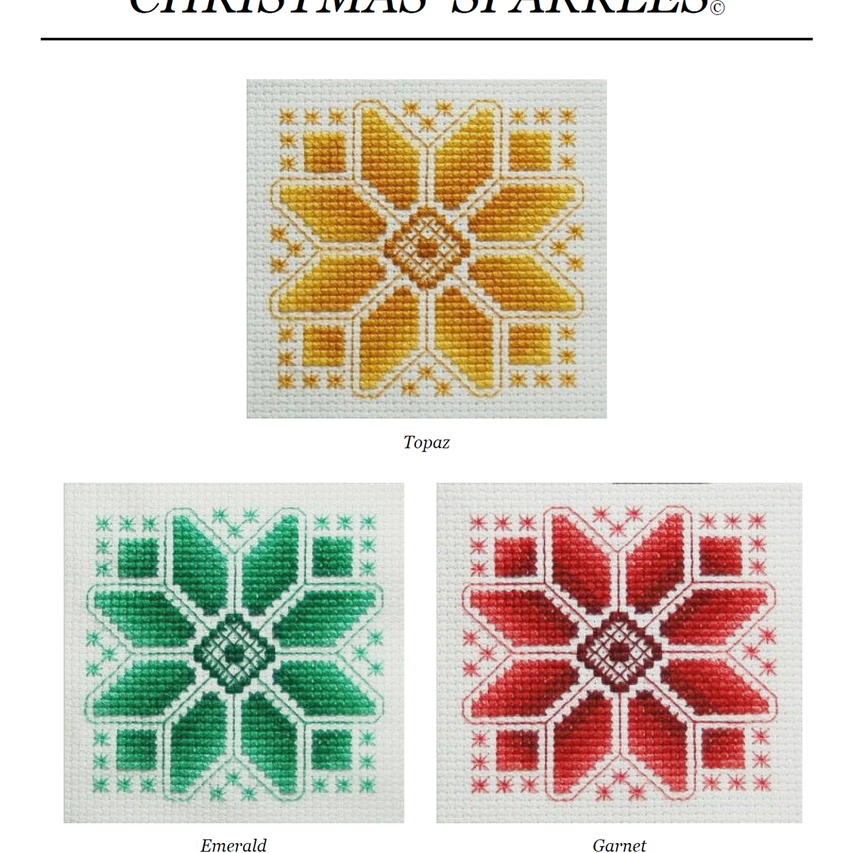 Christmas Sparkles TEG Cross Stitch Pattern – Craft Hatchery