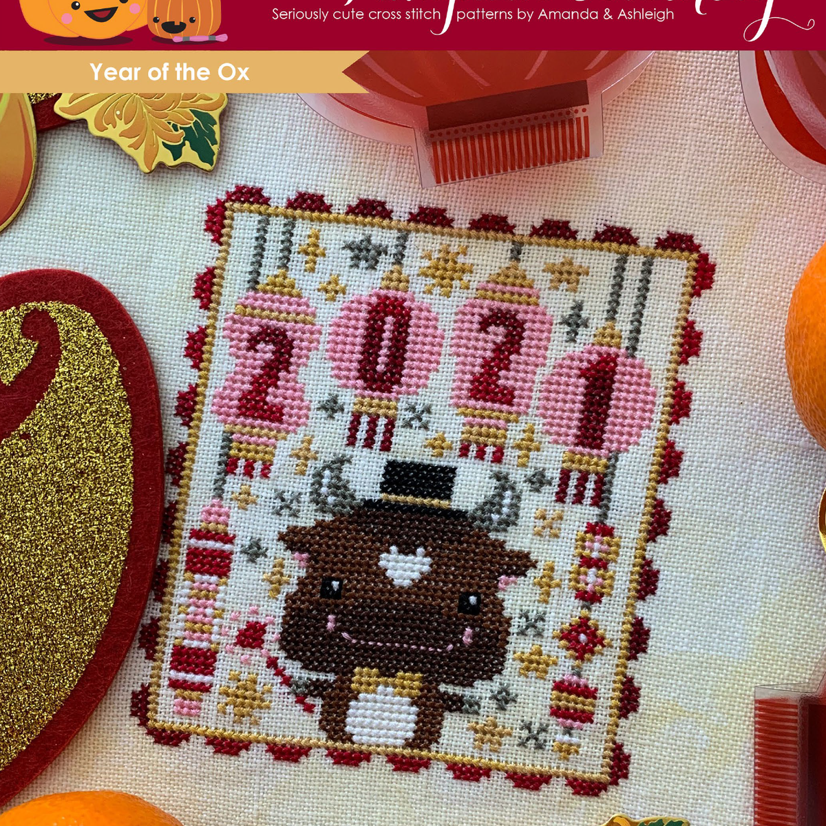 2021 Year of the Ox Cross Stitch Pattern – Craft Hatchery