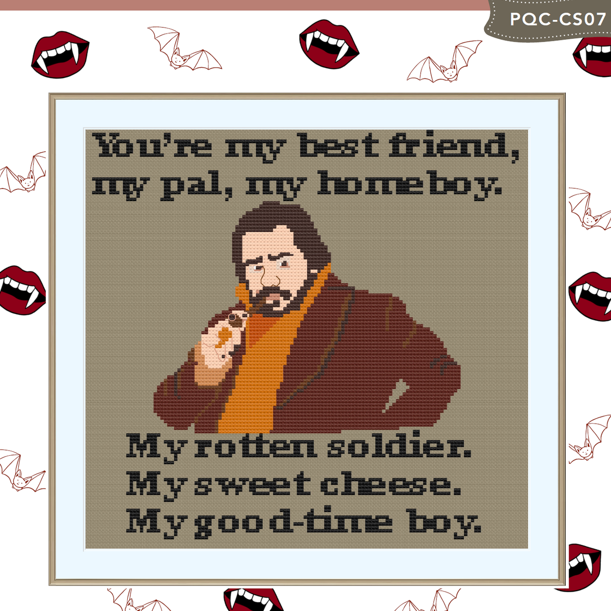 My Rotten Soldier, My Good-Time Boy Cross Stitch Pattern – Craft Hatchery