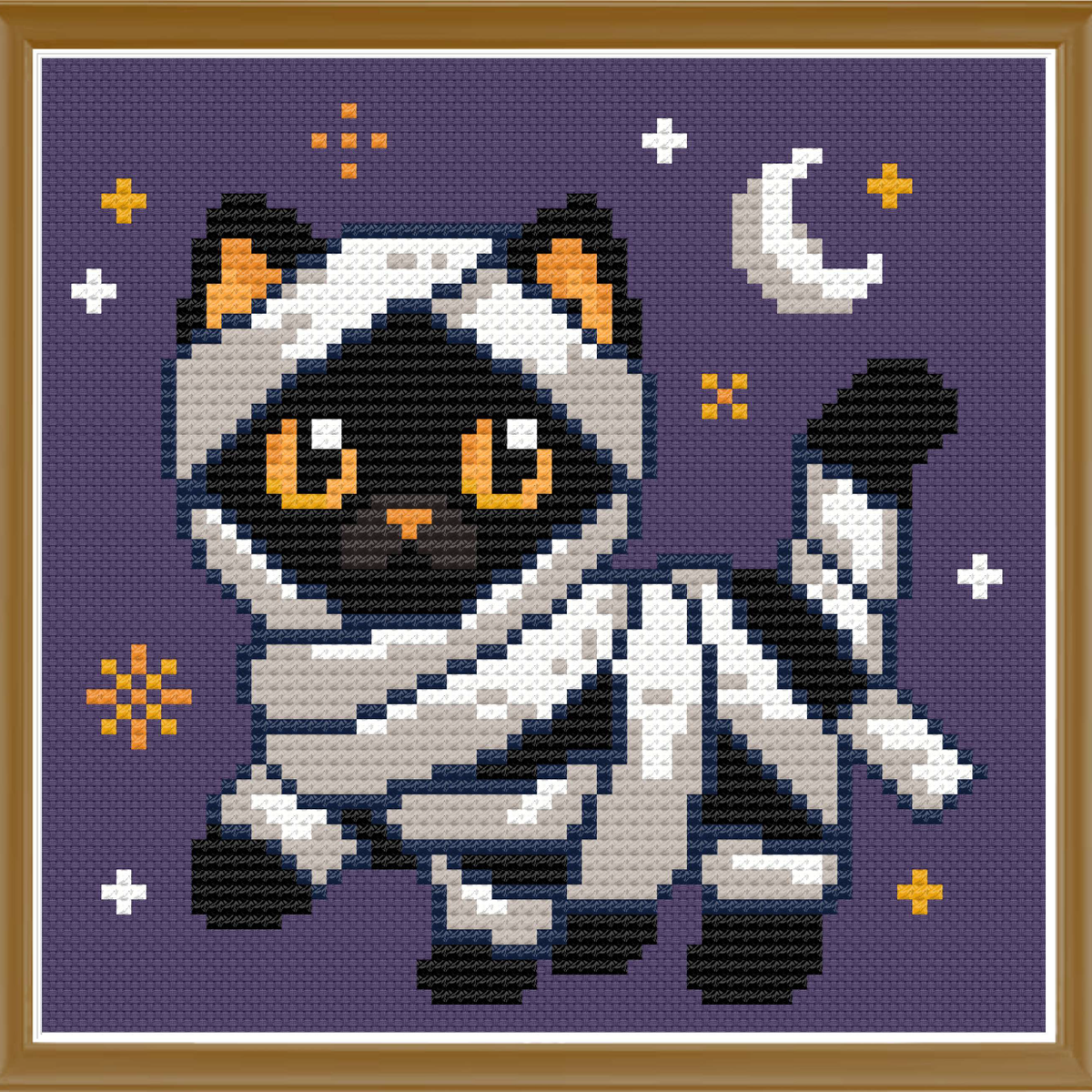 Mummy Cat Cross Stitch Pattern – Craft Hatchery