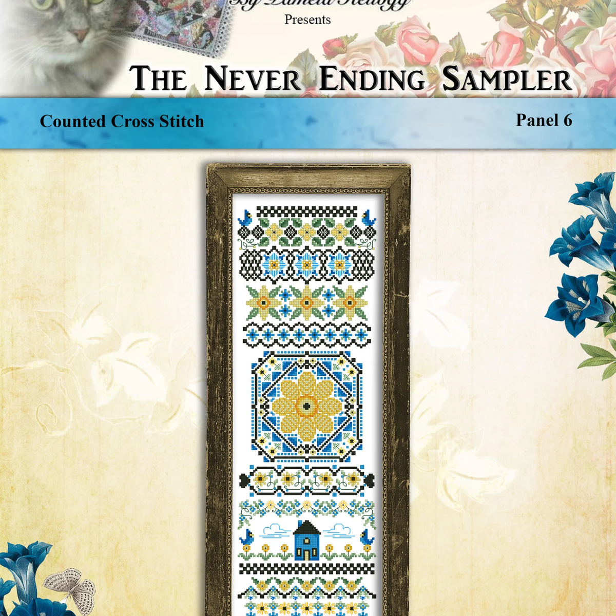 Never Ending Sampler Panel 6 Cross Stitch Pattern – Craft Hatchery
