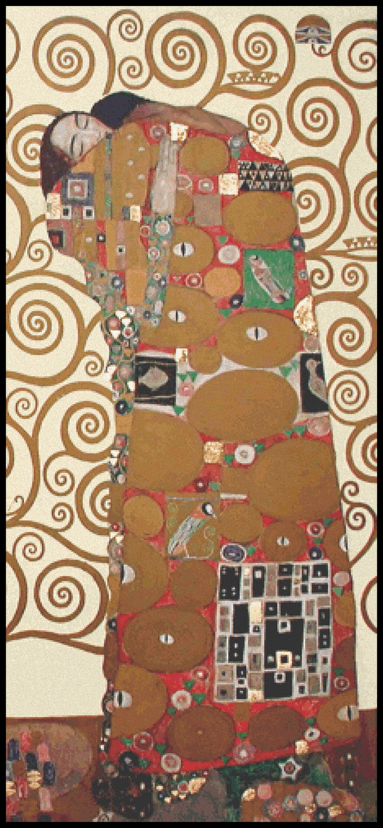 Fulfillment Gustav Klimt Cross Stitch Pattern – Craft Hatchery