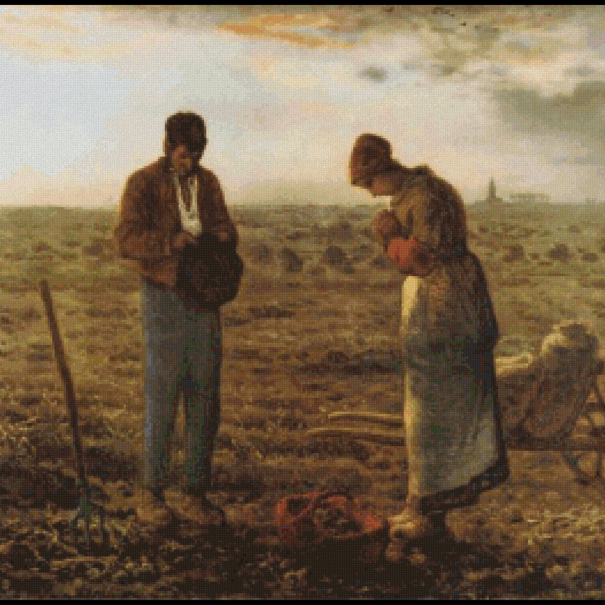The Angelus Jean-Francois Millet Cross Stitch Pattern – Craft Hatchery