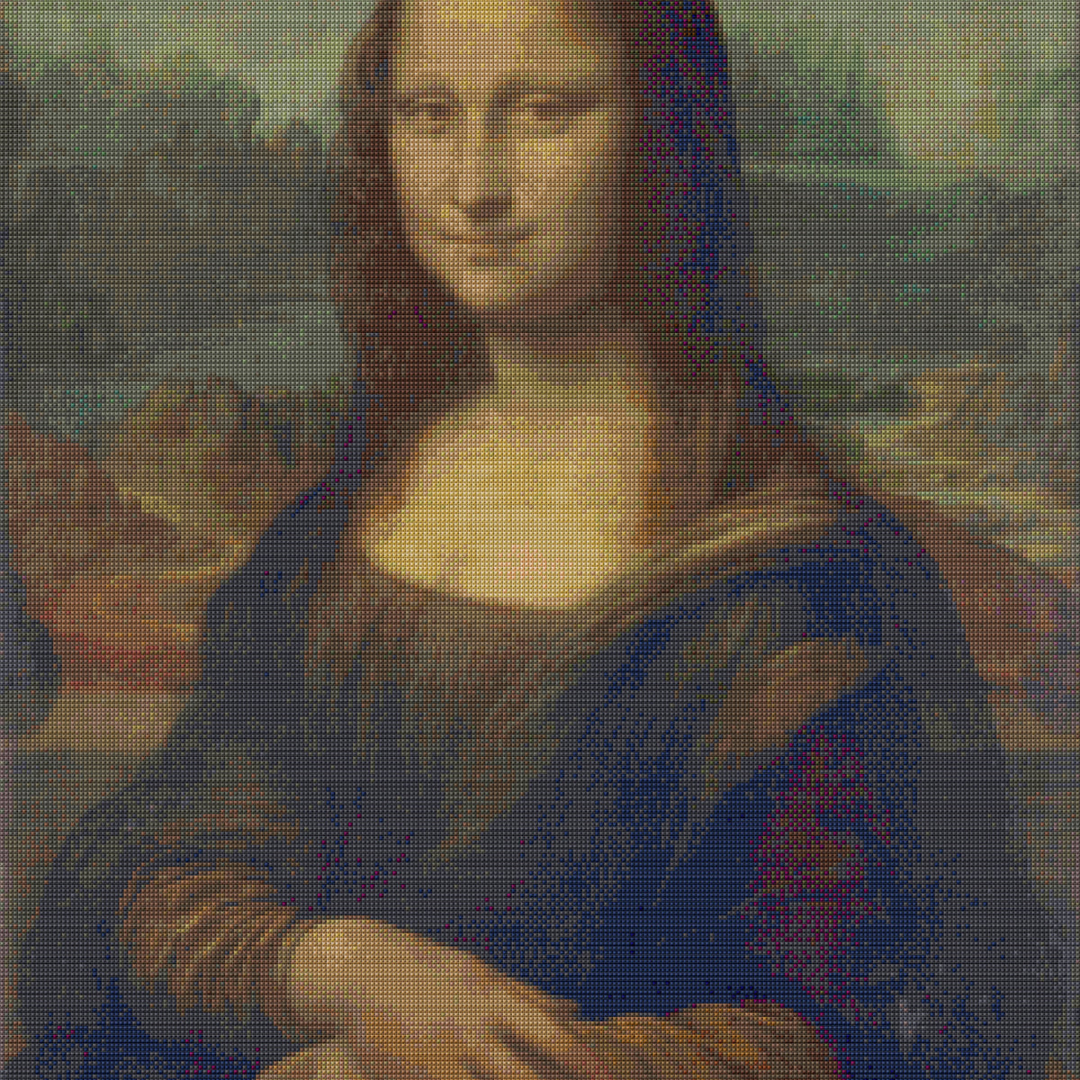 Mona Lisa Leonardo da Vinci Cross Stitch Pattern – Craft Hatchery