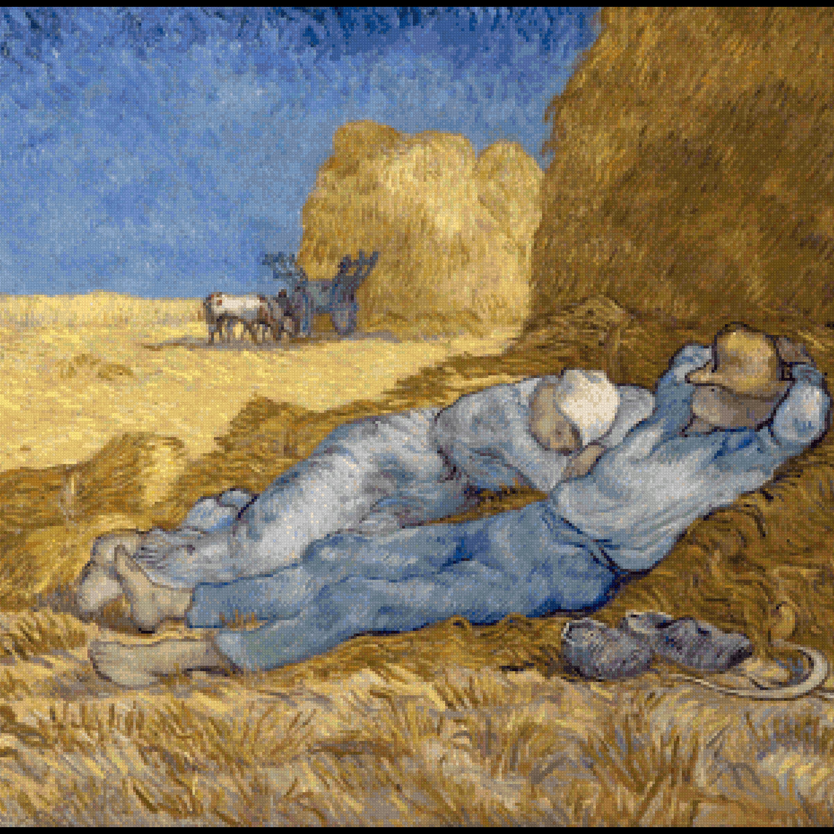 The Siesta (after Millet) Cross Stitch Pattern – Craft Hatchery