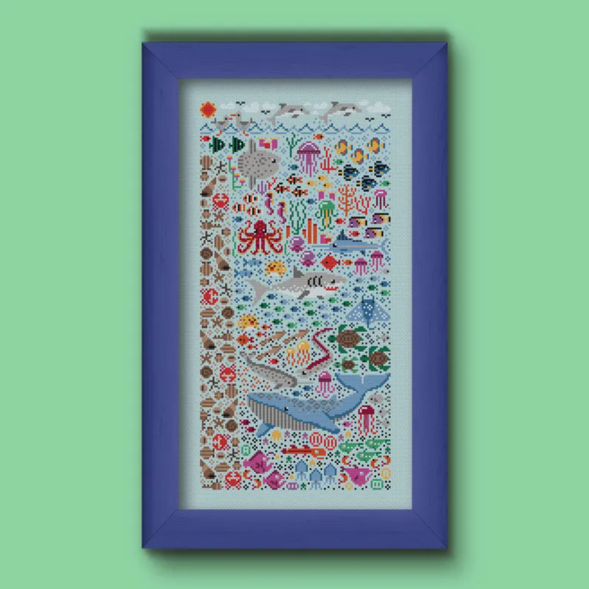 Ocean View Cross Stitch Pattern – Craft Hatchery